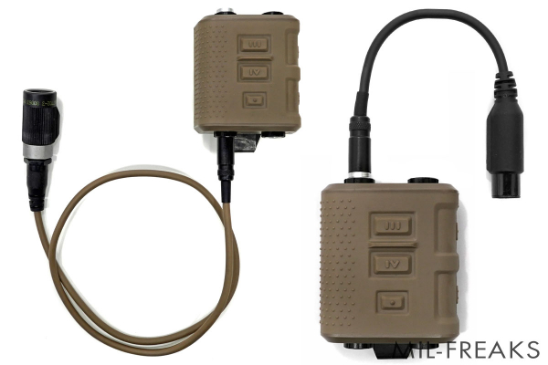 実物 INVISIO V60 Ⅱ PTT m80 リモート ptt インビジオ コネクタ ケーブル 付き prc152 crye uksf ...